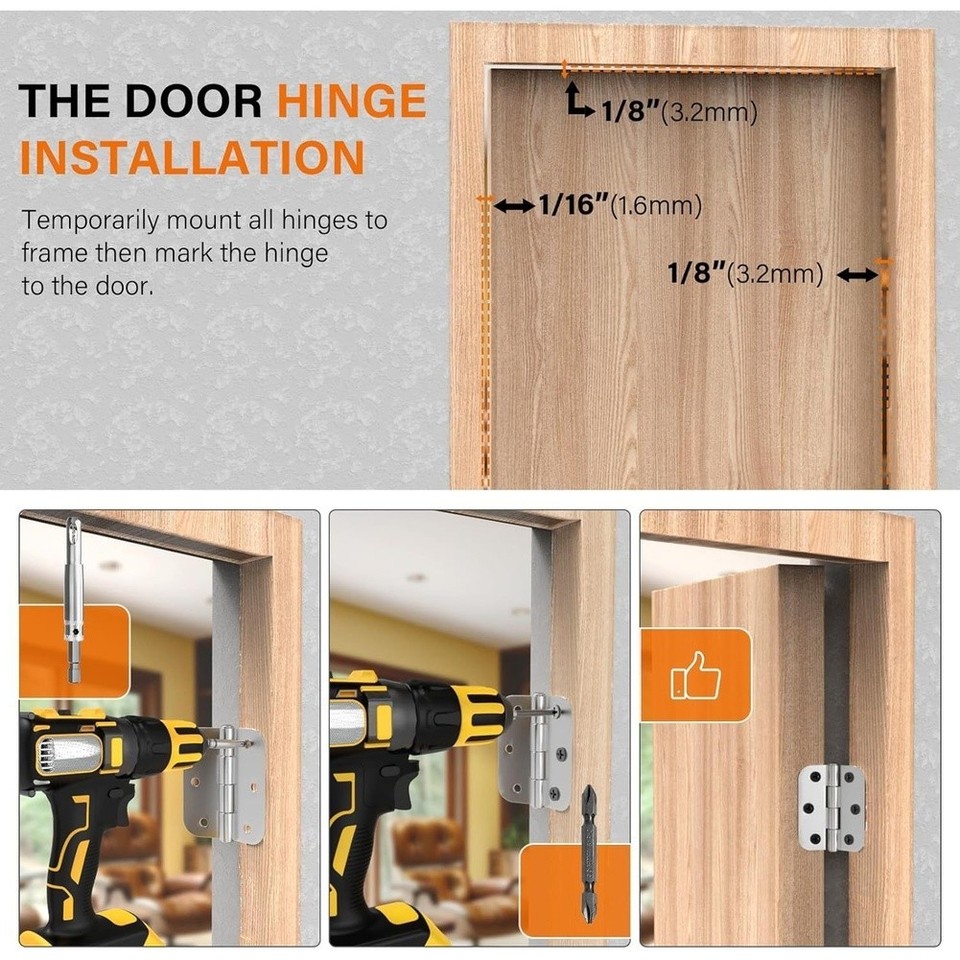Adjustable Router Guide Template for Door Hinges For 2 1/For 2 to 6 ...