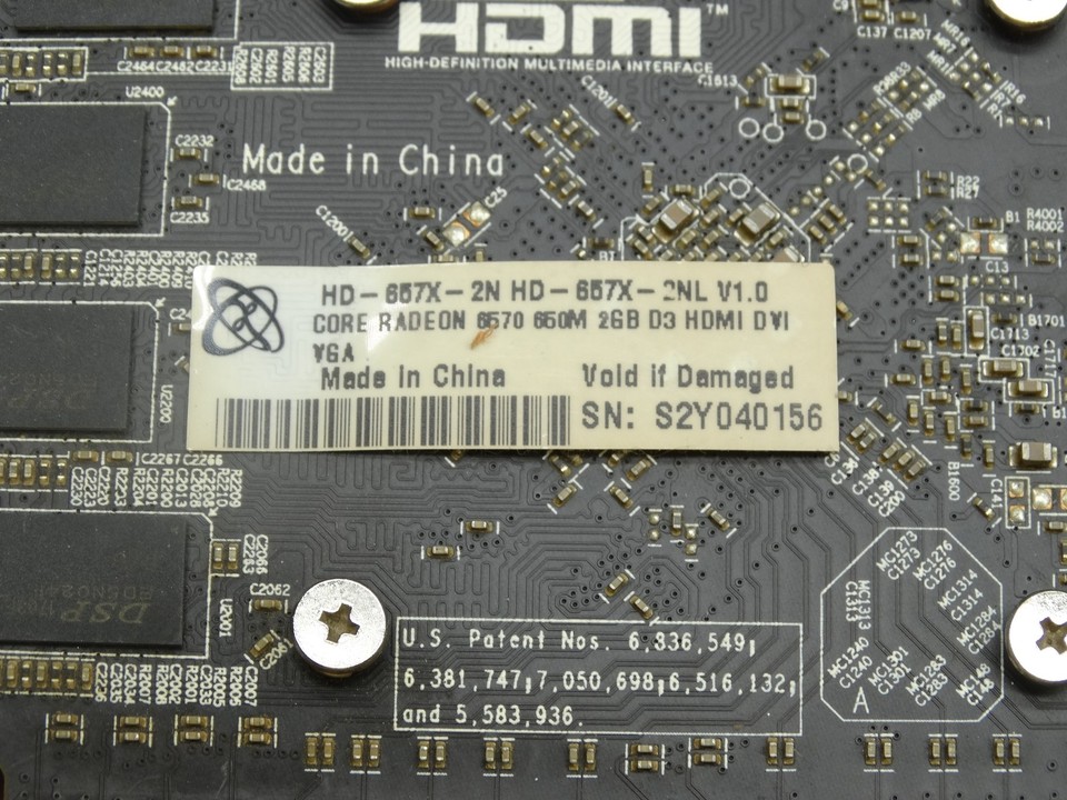 AMD Graphics Card Quad Display HD 6570 2GB 4x Mini DisplayPort SFF XFX ...