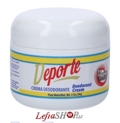 Deporte Crema Desodorante 2oz SIN FRAGANCIA | eBay