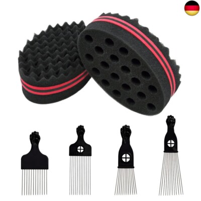 Trsnzul Afro Comb 6 Stück Afrokamm Metall Haar Kamm Pick Haarbürste ...