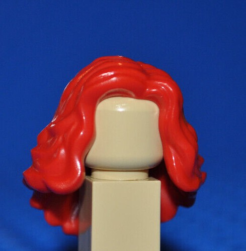 LEGO PARTS - 1X RED HAIR PIECE/FEMALE/GIRL MINIFIGURE WIG/MID-LENGTH ...