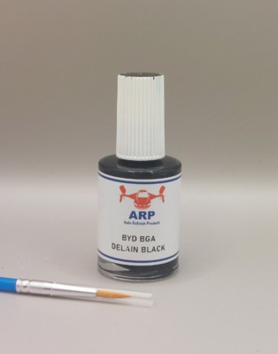 For BYD Code BGA DELAIN BLACK Touch up paint + Free Fine Tipped Brush ...