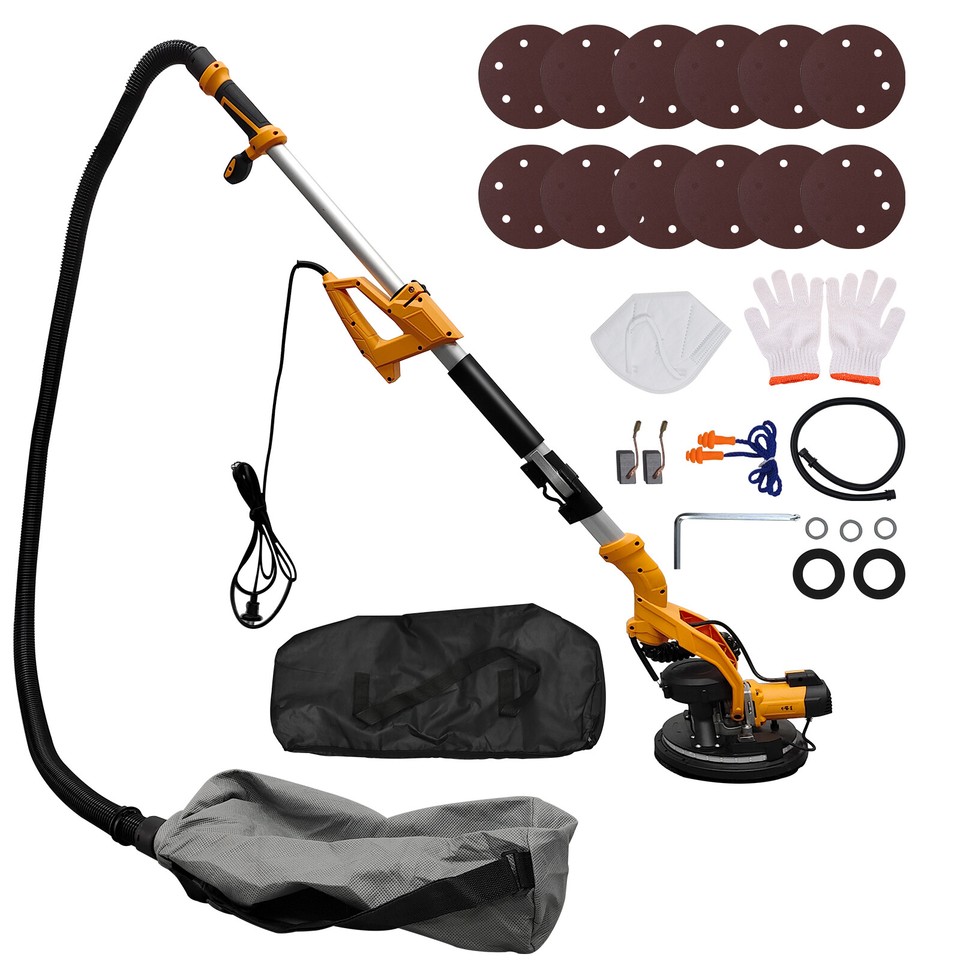 Foldable Drywall Sander, 950W 800-2100RPM Disc Sander with Foldable ...