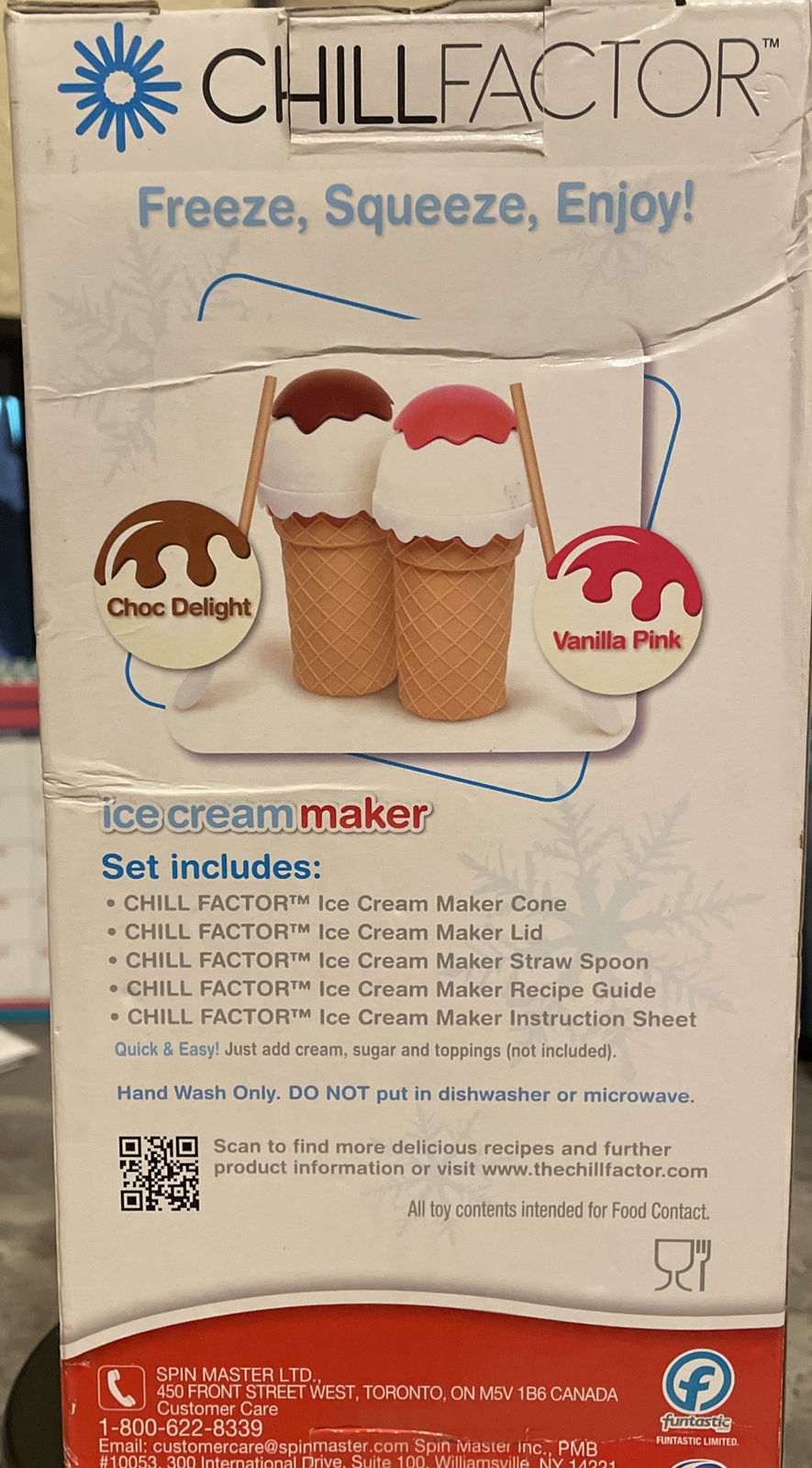 Chill Factor ICE CREAM MAKER Makes Soft Serve in Minutes | eBay