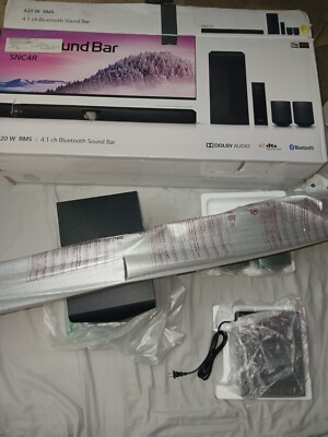 LG SNC4R 4.1 Channel Soundbar with Bluetooth and Surround Sound ...