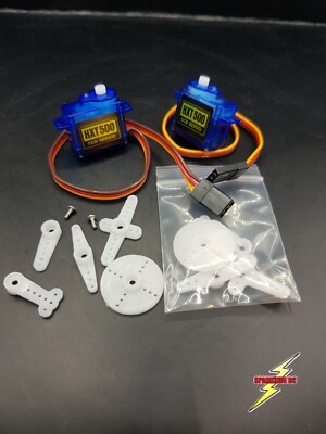 Hextronic HXT500 Micro Servos 5g - 1.2Kg - 0.10sec. 2 Servos - UK ...