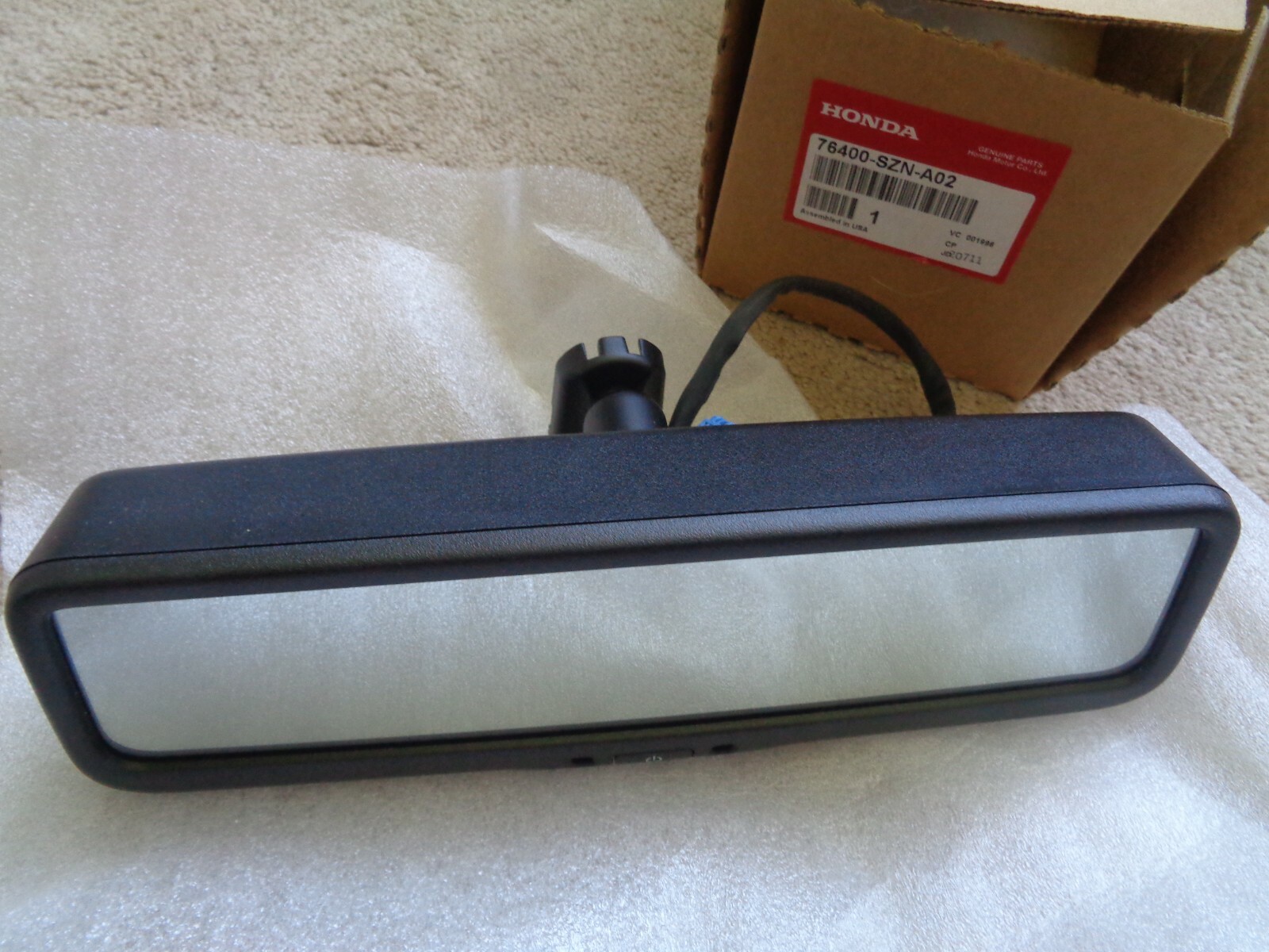 GENUINE HONDA ACURA ZDX 2010 2011 2012 REAR VIEW MIRROR OEM 76400-SZN ...