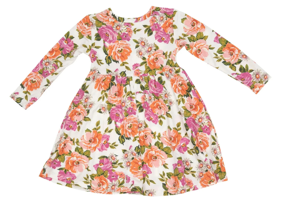 Angel Dear Baby Girl Wild Rose Floral Themed Twirly Dress Size 12-18 ...