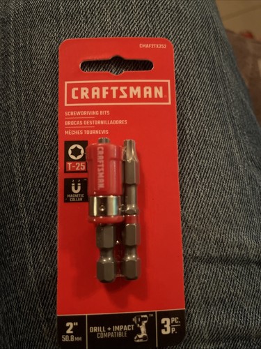 3 Piece Craftsman 2in Sq2 Square Screwdriver Bit Set Impact Rated ...