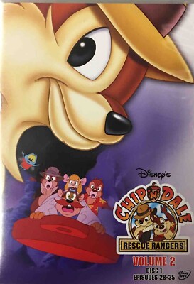 Chip N Dale Rescue Rangers DVD Volume 2 Disc 1 Episodes 28-35 Case ...