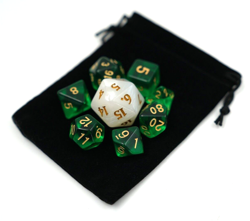 Magic the Gathering Dice Set - Poly RPG DnD Dungeons Dragons W/ Pouch ...