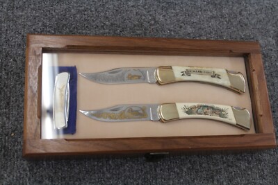 Buck Ward Brothers - 3 Pocket Knife Set in Case (USED) | eBay
