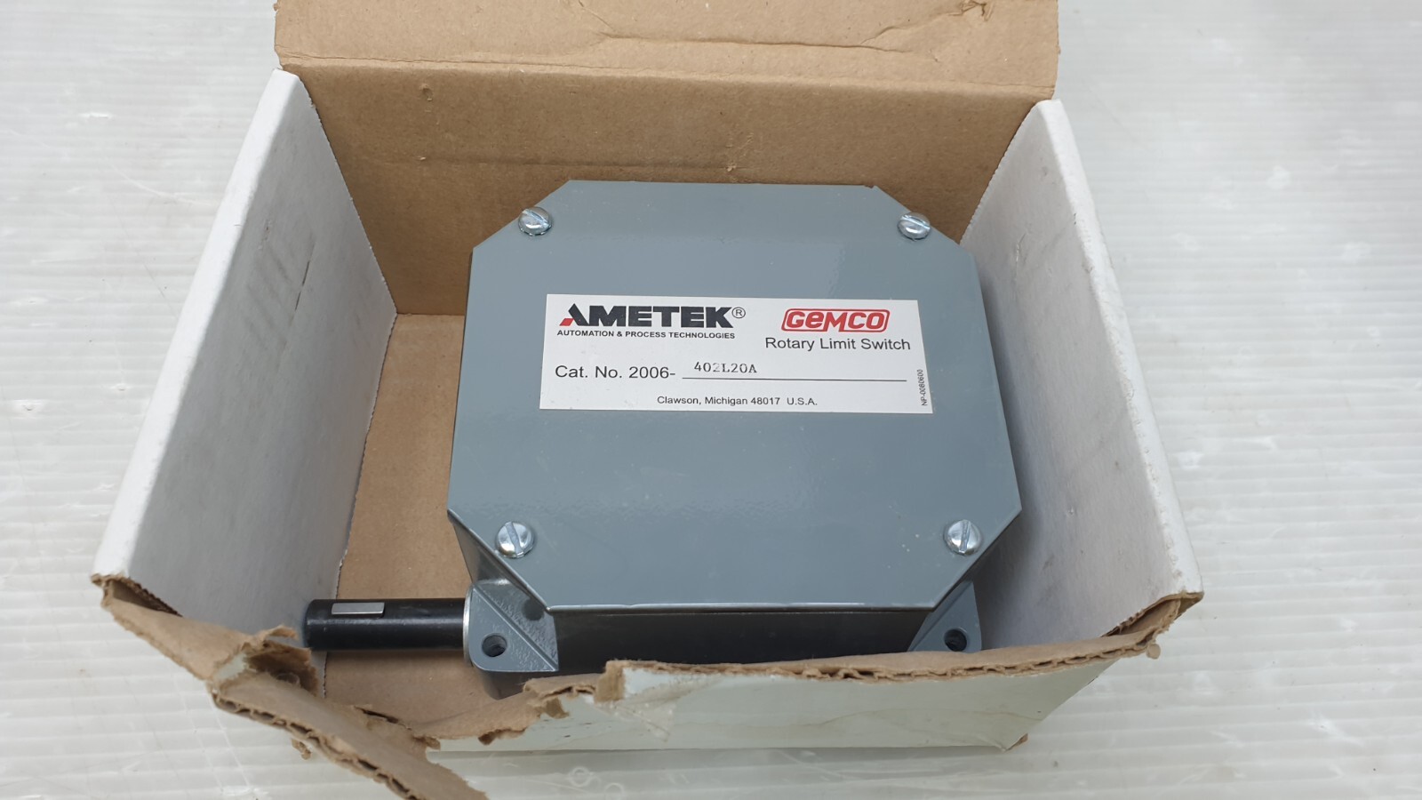 AMETEK GEMCO ROTARY LIMIT SWITCH 2006-402L20A for sale online | eBay