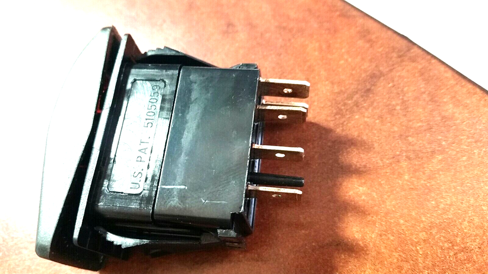 308-1062 rocker switch ONAN 12 VOLT REMOTE START SWITCH lighted 20 amp ...