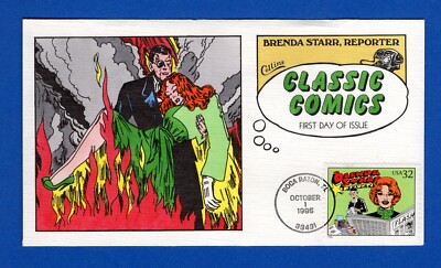 Scott 3000t Classic Comics Brenda Starr Reporter Hand Painted Collins ...