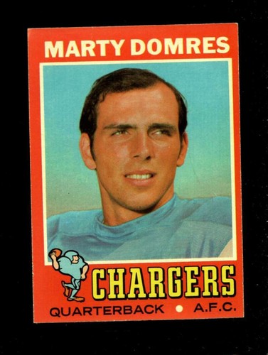 1971 TOPPS #66 MARTY DOMRES VG (RC) CHARGERS *PS3217 | eBay