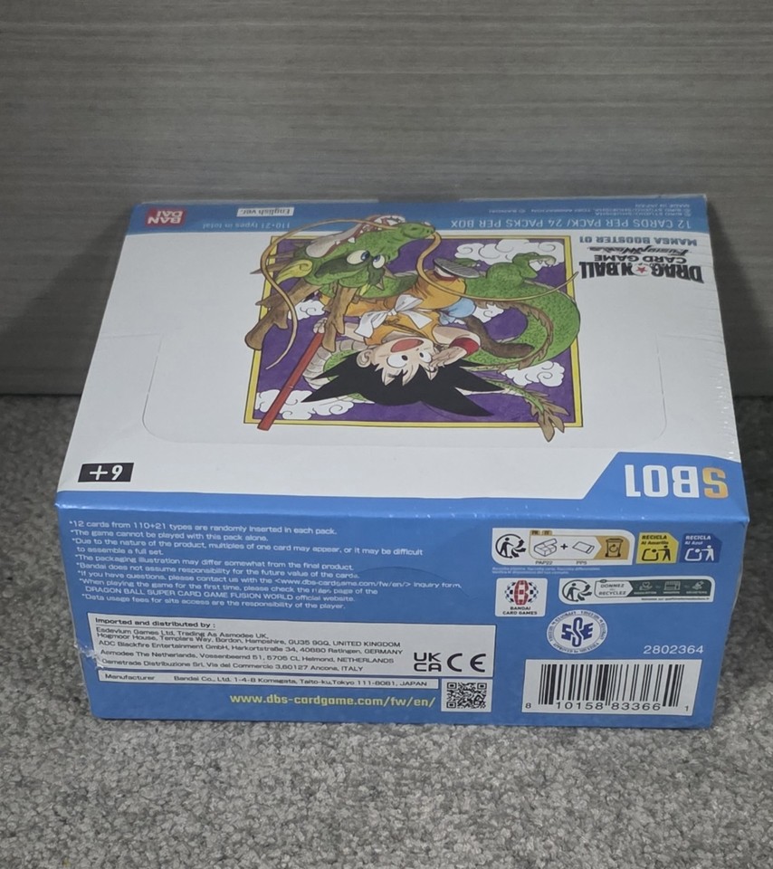 Dragon Ball Super Card Game Fusion World Manga Booster Box SB01 | eBay