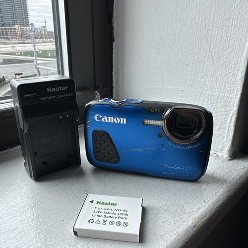 Canon PowerShot D30 Waterproof Digital Camera Digicam Blue - TESTED ...