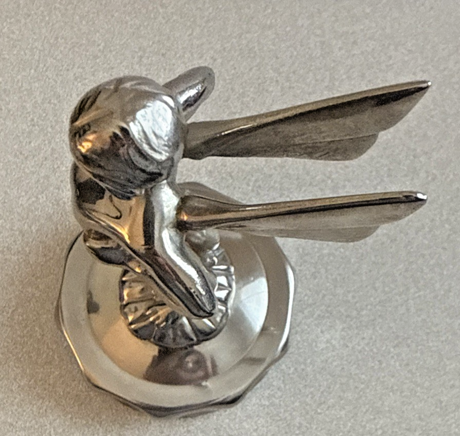 Vintage Radiator Cap Hood Ornament Woman With Wings | eBay
