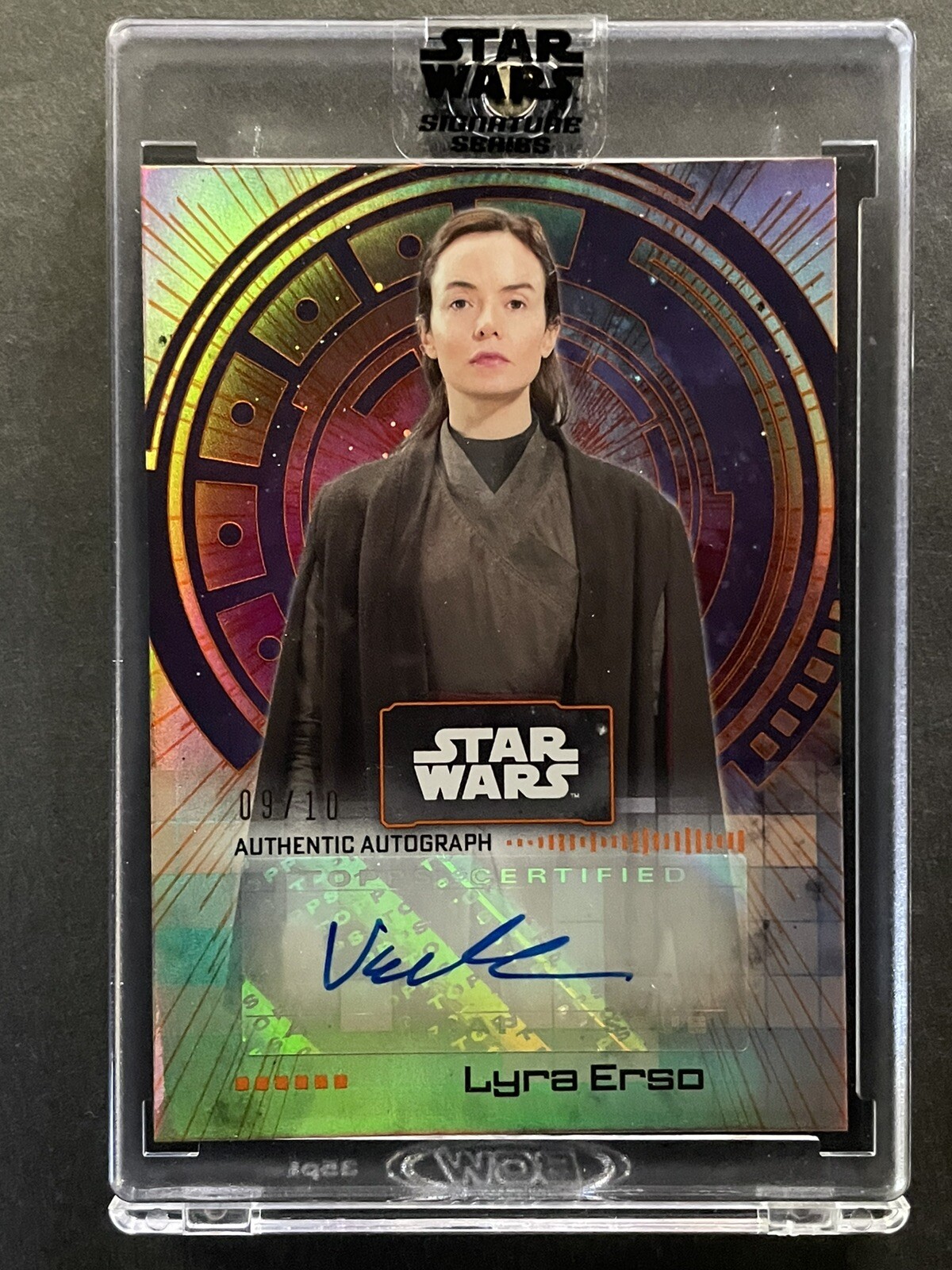 2022 Topps Star Wars Signature Series Orange Lyra Erso Valene Kane ...