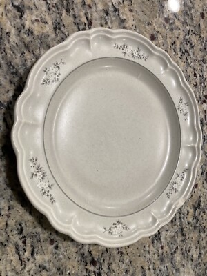 PFALTZGRAFF HEIRLOOM DINNER PLATE GREY WHITE FLORAL VINTAGE 10.5" | eBay