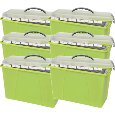 NEW 6x Crystalfile Carry Storage Case for Foolscap Suspension Files ...