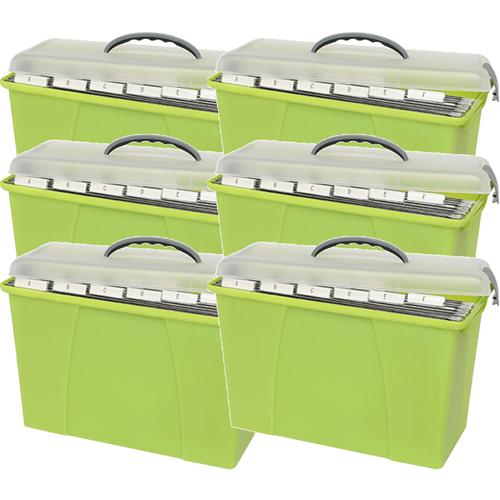 NEW 6x Crystalfile Carry Storage Case for Foolscap Suspension Files ...