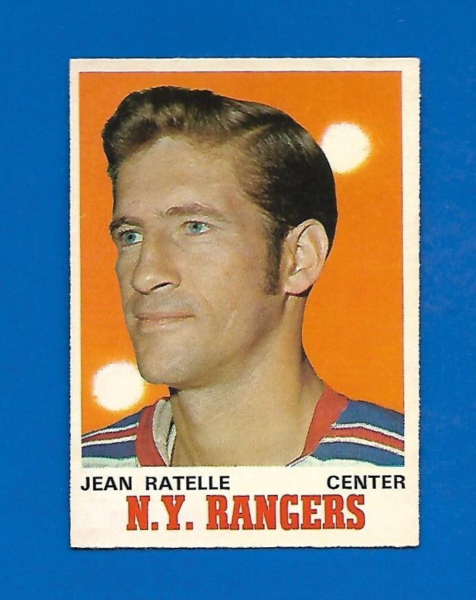 1970-71 OPC #181 JEAN RATELLE NEW YORK RANGERS 70-71 O PEE CHEE NHL ...