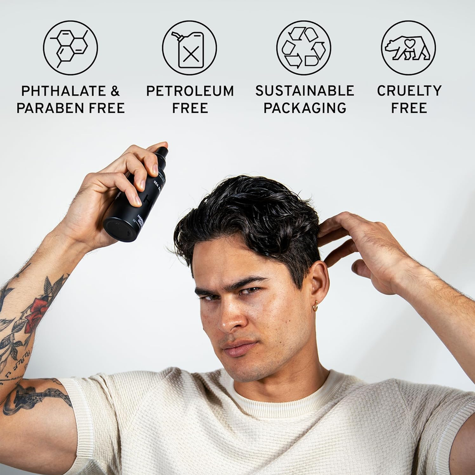 Hardworking Gentlemen All Natural Men's Texturizing Sea Salt Hair Spray ...