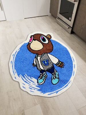 Kanye West Graduation Bear Floor Mat Hypebeast Modern Rugs Living Room ...