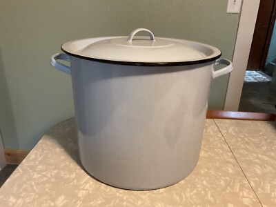 Vintage Enamel Water Bath Canning Pot Romania | eBay