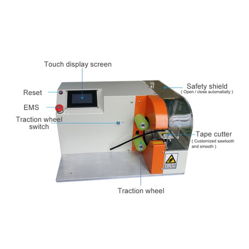 Aut Tape Winding Machine Automatic Wire Harness Wire rotary winding ...
