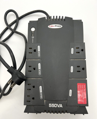 CyberPower 550VA Uninterruptible Power Supply Black UPS 8-Plug (No ...