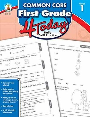 Common Core First Grade 4 Today (Common Core 4 Today) - Paperback ...
