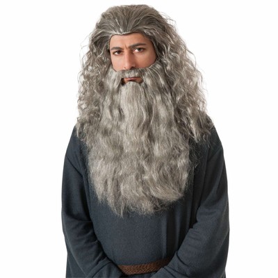 Gandalf Wizards Merlin The Hobbit Movie Men Costume Wig & Beard | eBay ...