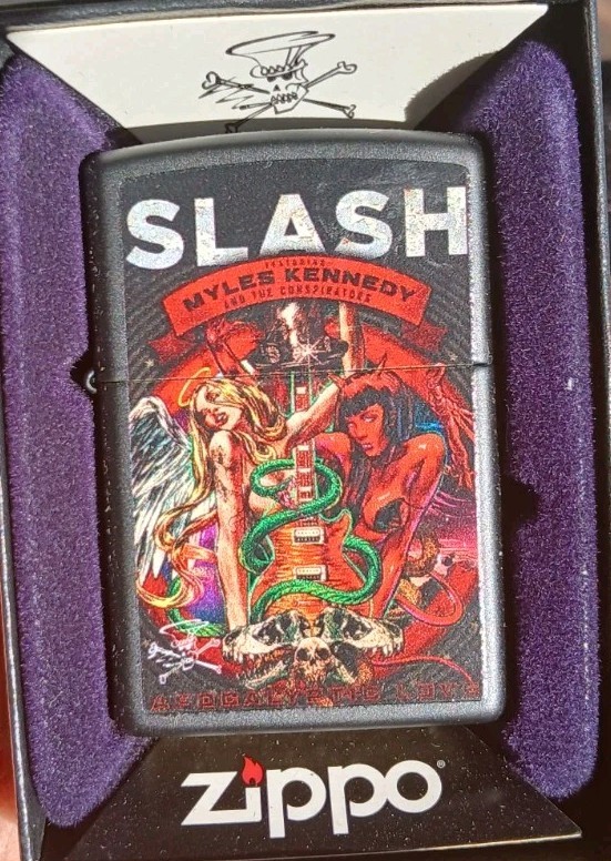 ZIPPO MUSIC Lighter SLASH APOCALYPTIC LOVE New in Box MYLES KENNEDY ...