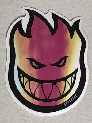 Spitfire Wheels Skateboarding Sticker Decal Skateboard Smiling Fire ...