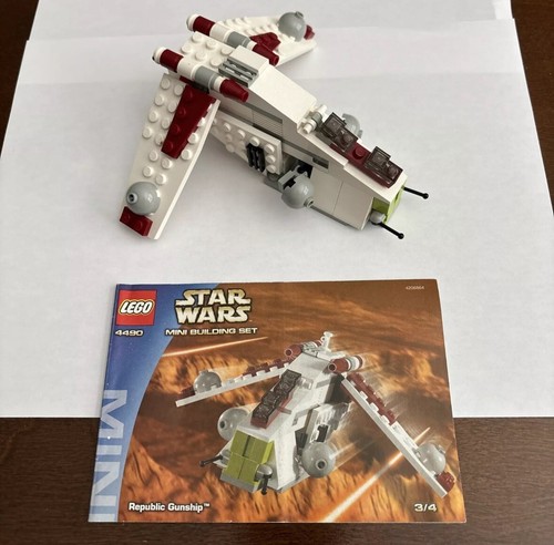 Lego 4490 STAR WARS MINI Republic Gunship 100% Complete + Instructions ...