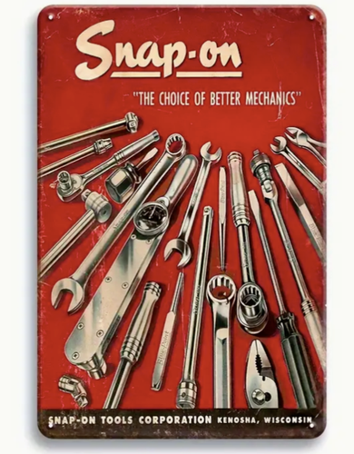 Metal Snap-On Tools Tin Sign Vintage Workshop Sign | eBay