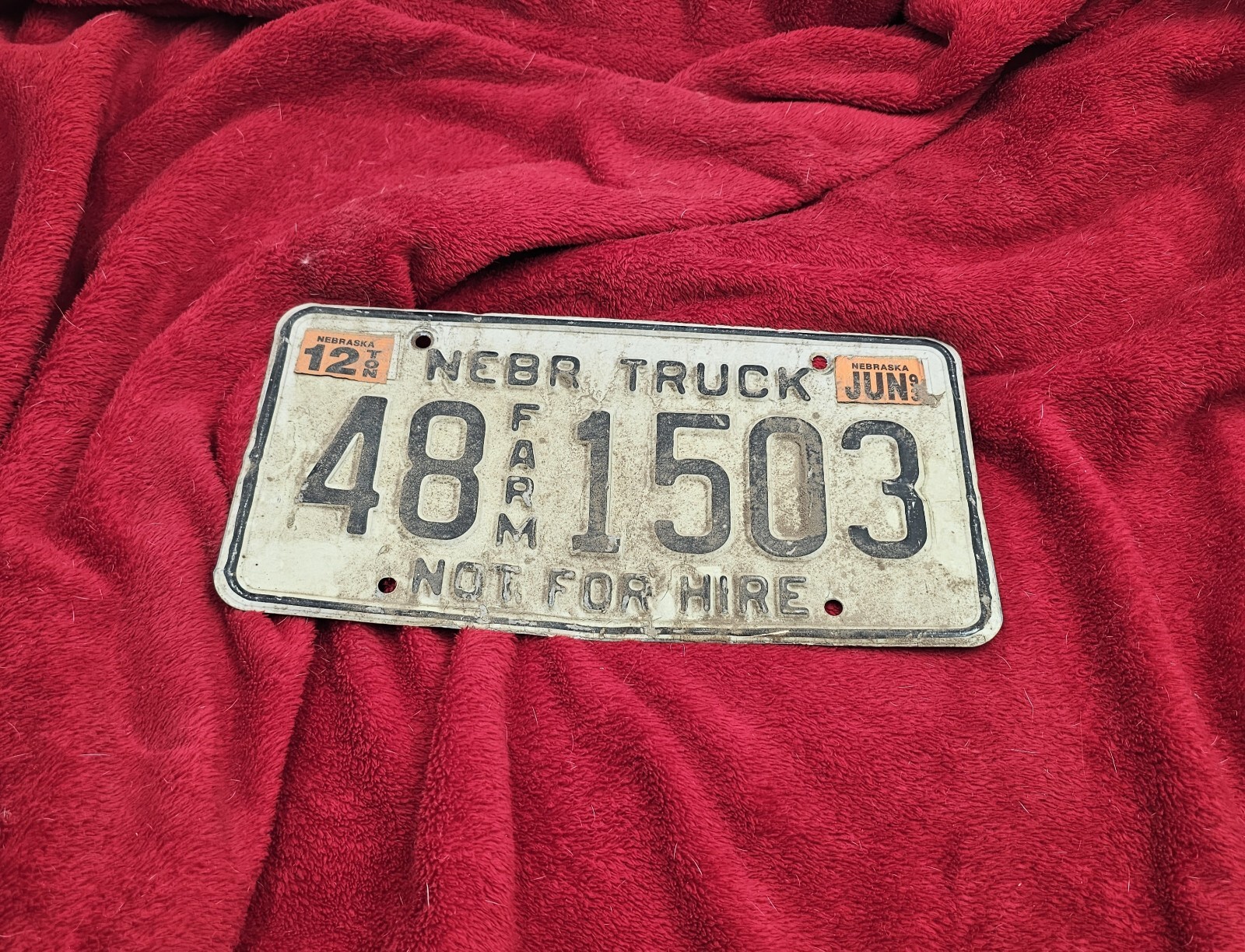 1999 Farm Nebraska License Plates - 48-1503 McCook Red Willow County ...