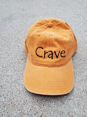 Crave Crave Catering Orange Austin Texas Adjustable Hat Cap 426 | eBay
