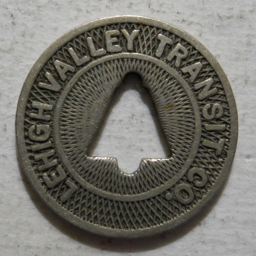 Lehigh Valley Transit Company (Allentown, Pennsylvania) transit token ...