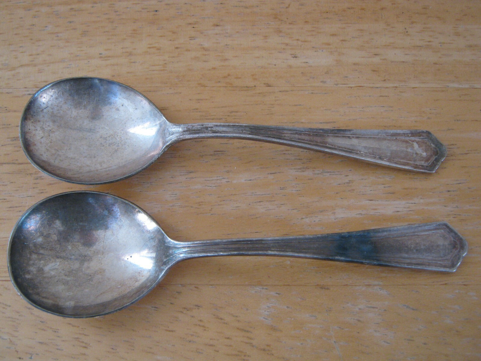 Victors Co A1 + Overlay Soup or Condiment Spoon, Courtland Pattern? 2 ...