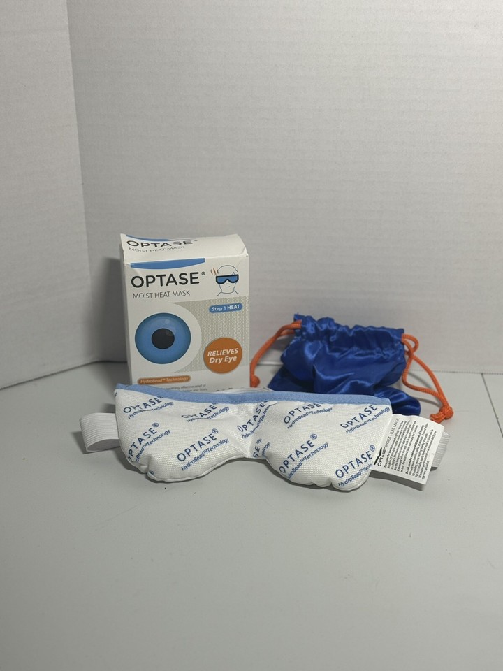 OPTASE Moist Heat Eye Mask for Dry Eyes - Dry Eye Mask with HydroBead ...