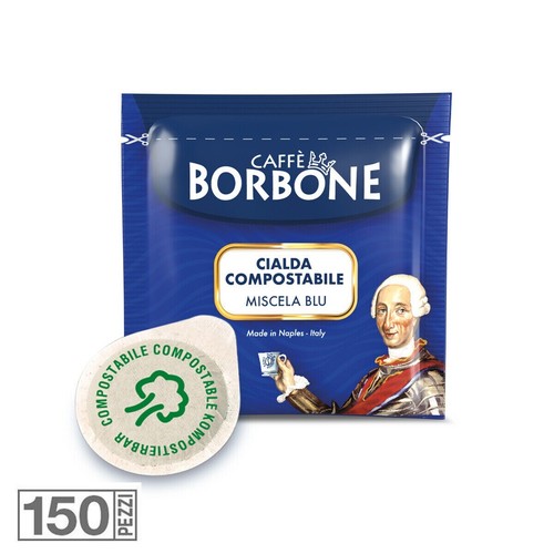 150 Dosettes borbone Mélange Bleu Ese 44 MM Papier Unidoses Filtre ...