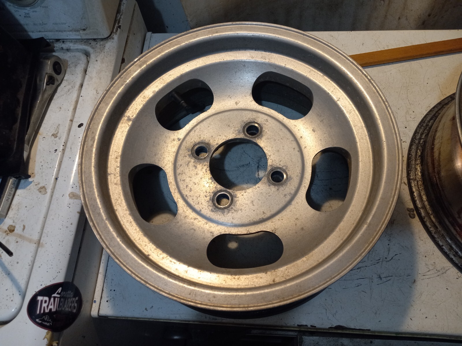 Four 1974-1978 Datsun 240Z-280Z? 14X5.5 Aluminum Slot Mag? Wheel Rims ...