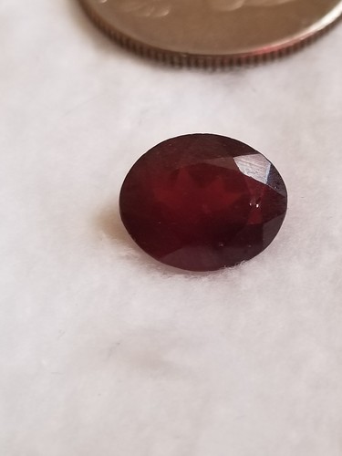 Natural Pyrope Garnet 4.15 Ct India Unheated Oval Shape Loose Gemstone ...