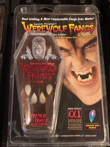 Werewolf Fangs Custom Designer Plastic Yellowing on 1 Tooth SEE PICS ...