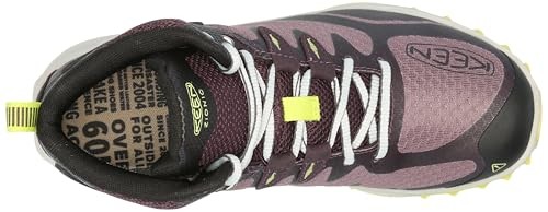 KEEN Women's Zionic Mid Height Waterproof All 7.5, Black Plum/Daiquiri ...