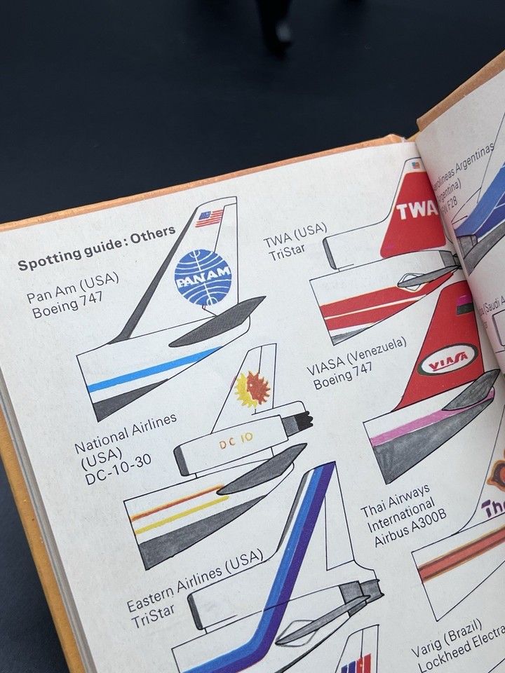 Spotting Planes Bill Gunston Vintage Aviation Pan Am Delta Airline Book ...